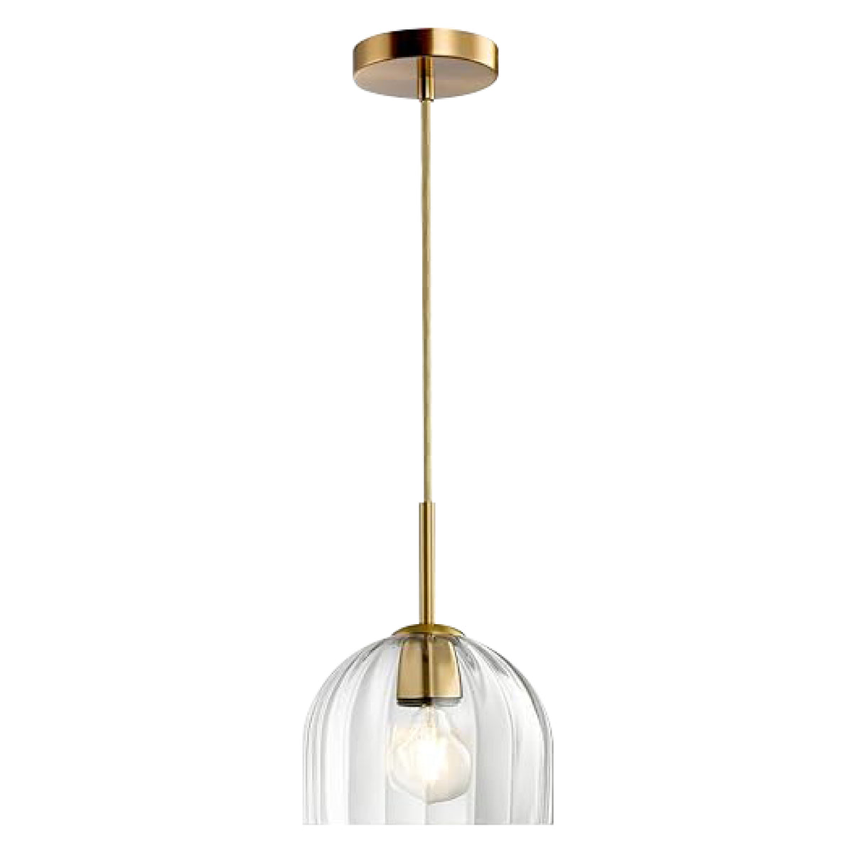 Industrial pendant lights gold hanging lighting glass kitchen light ...