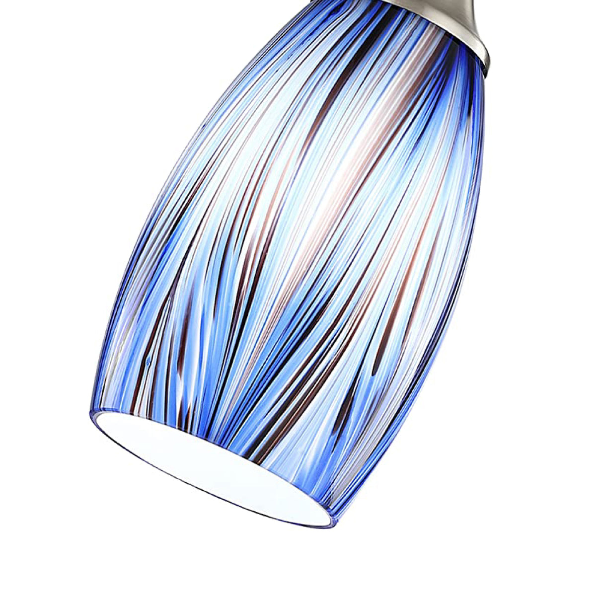 Dark Blue kitchen ceiling light Glass sink light modern mini art hand ...