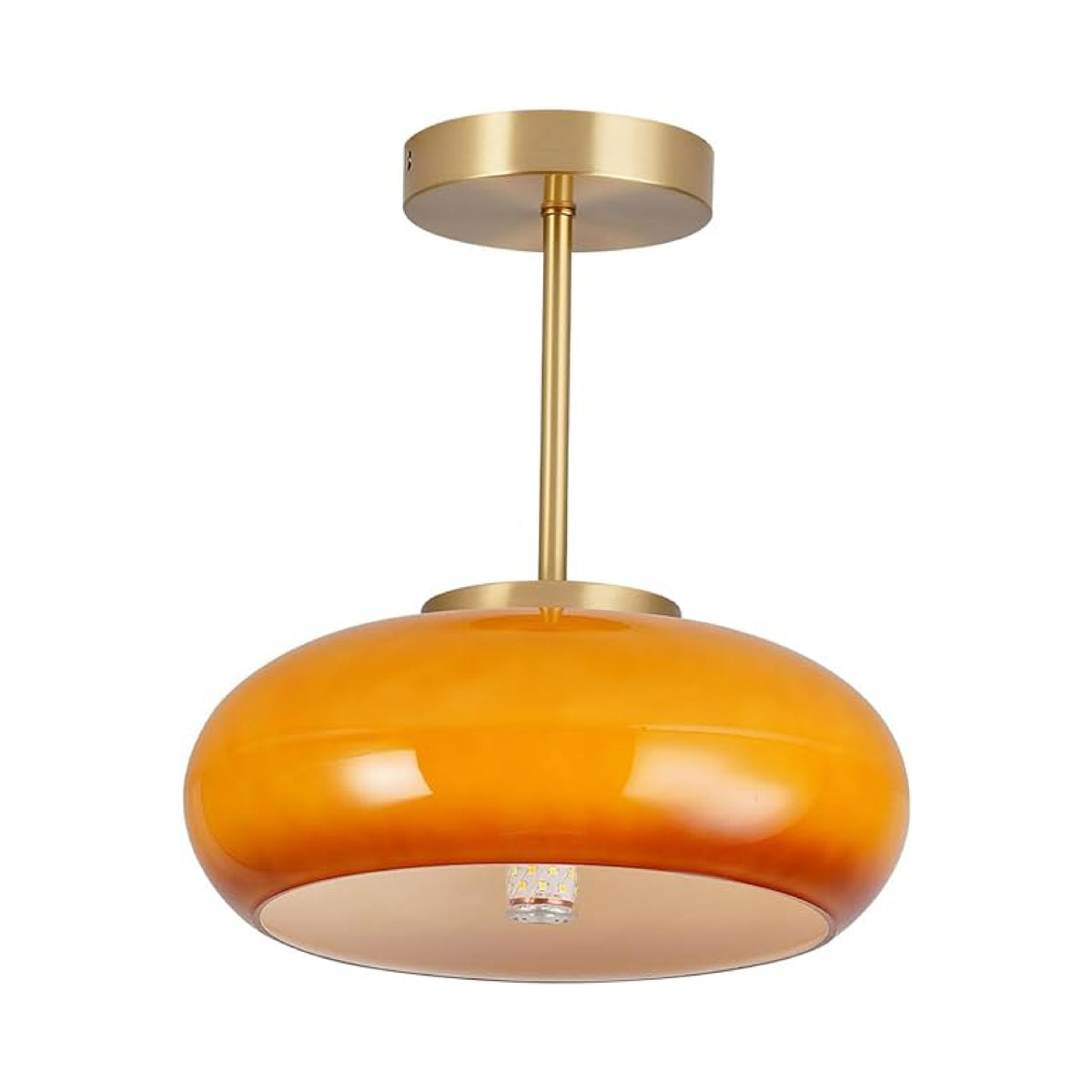 Modern light fixtures Orange kitchen light Metal chandelier light ...