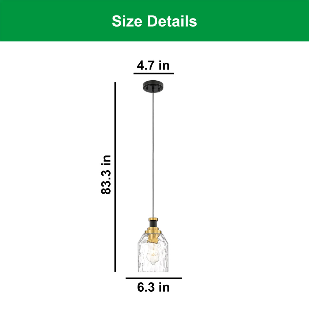 2 Pack bulb light black,gold hanging light glass, metal pendant light ...
