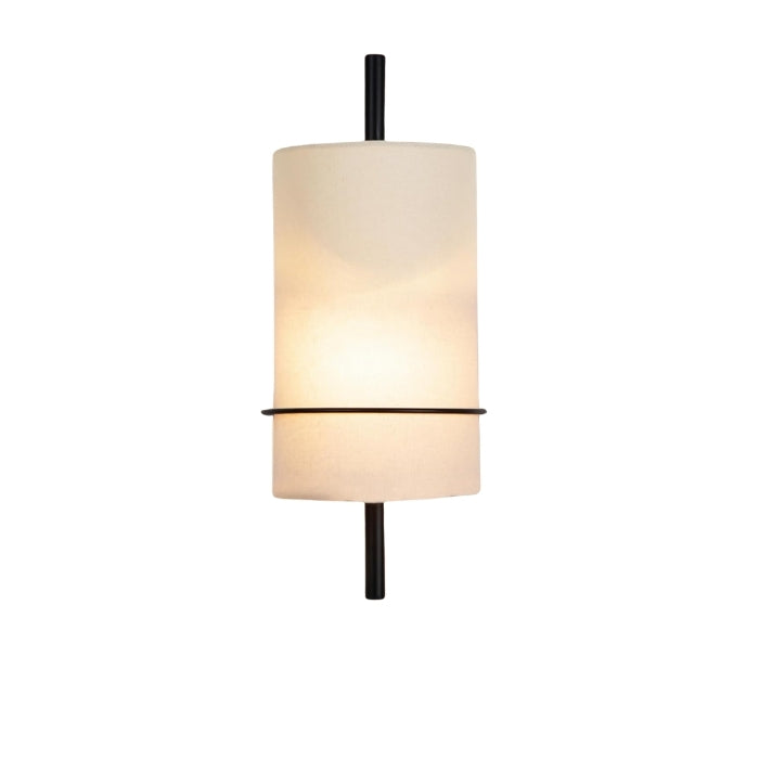 E12 Bulb wall sconce white light fixture linen shade wall – HIGHLIGHT ...