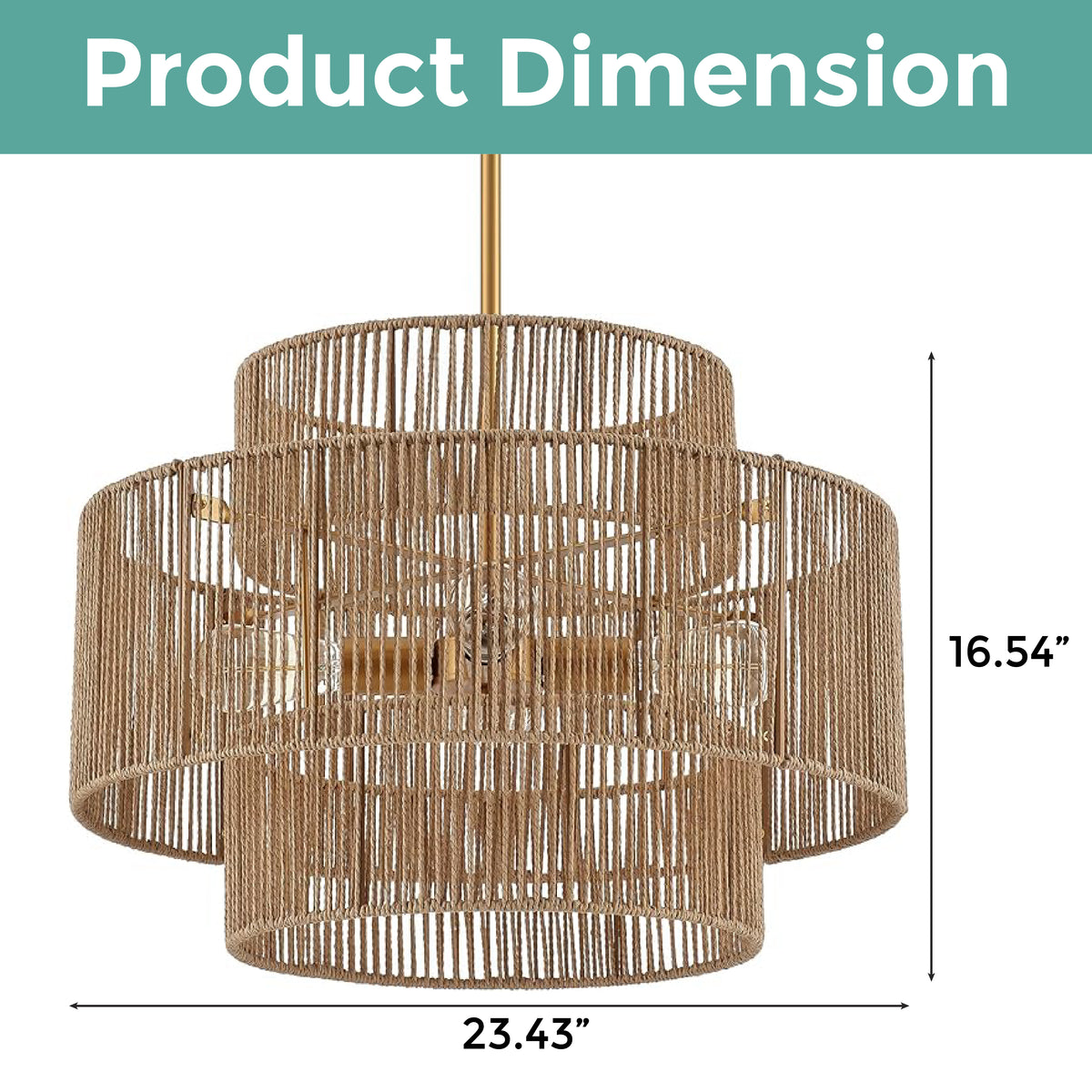 4-light large pendant for light woven rattan hanging lighting 3 round ...