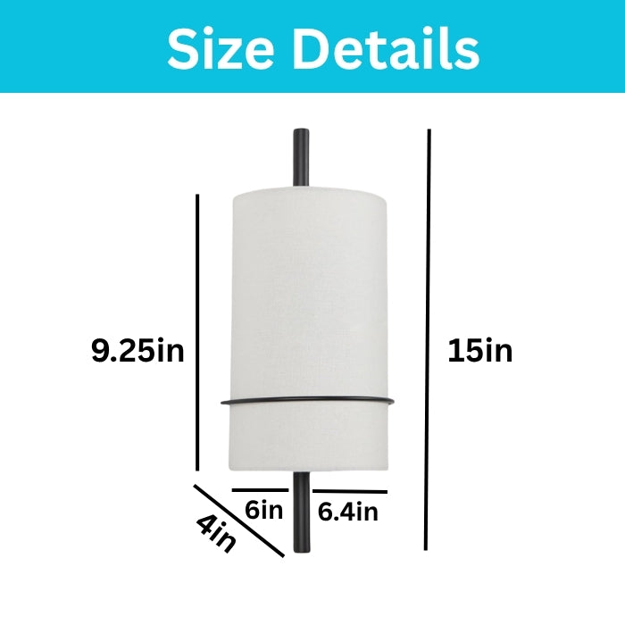 E12 Bulb wall sconce white light fixture linen shade wall – HIGHLIGHT USA