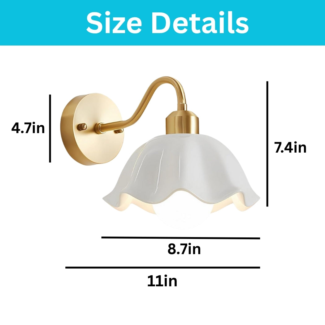 2 Pack bulb lights bronze light fixture glass, metal wall lights ...