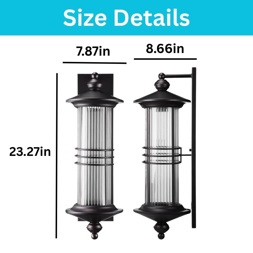 E26 porch light oil rubbed bronze wall lighting aluminum, glass, metal ...