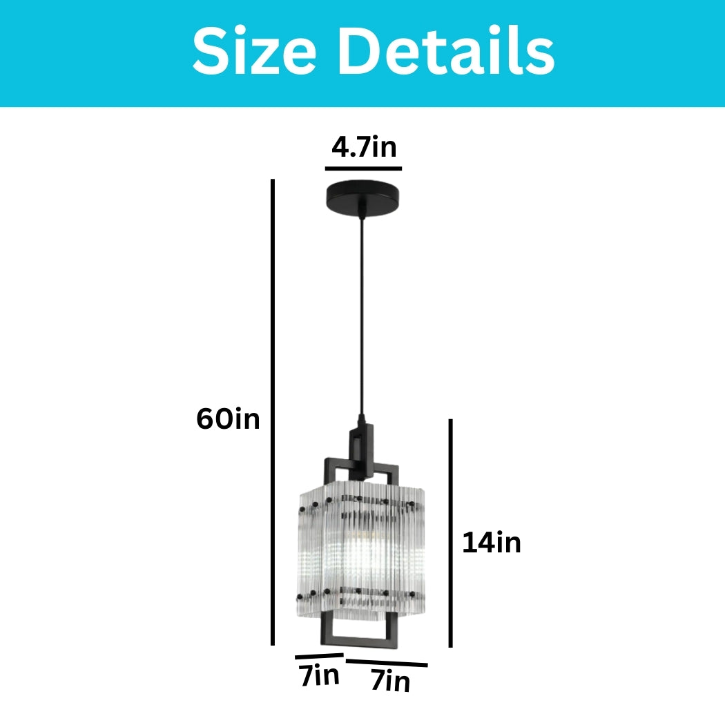 12 Inch light bulbs stripe glass/Black dining light fixtures metal pen ...