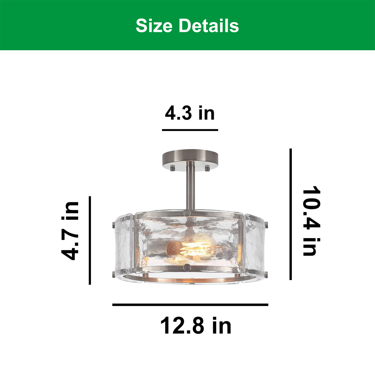 2 Light bulbs light silver light fixture glass, metal ceiling light ...