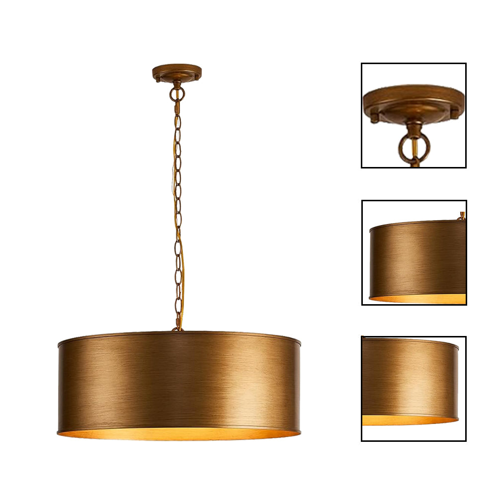 4 Light dining room light gold light bulb chandeliers metal pendant li ...