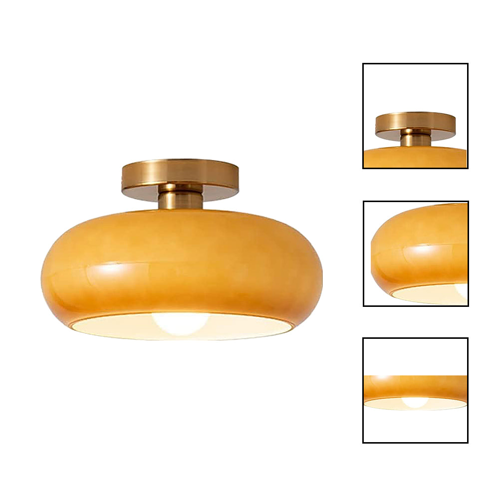 10.6 Inch light fixture orange ceiling lighting iron bedroom light for ...