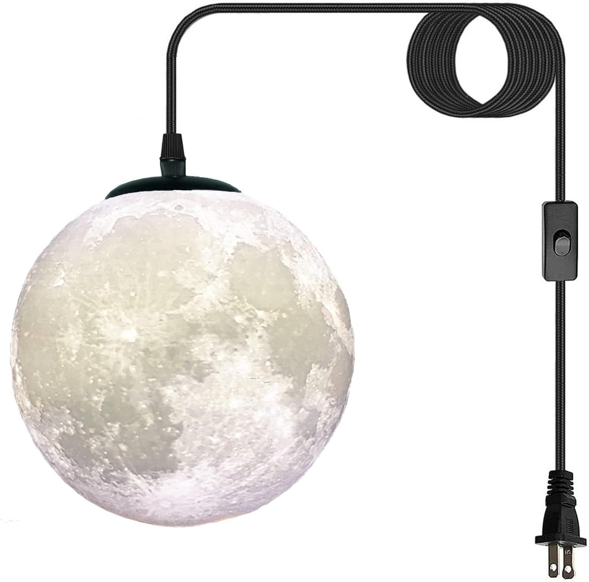 Plug in pendant light white hallway light plastic hanging light ...