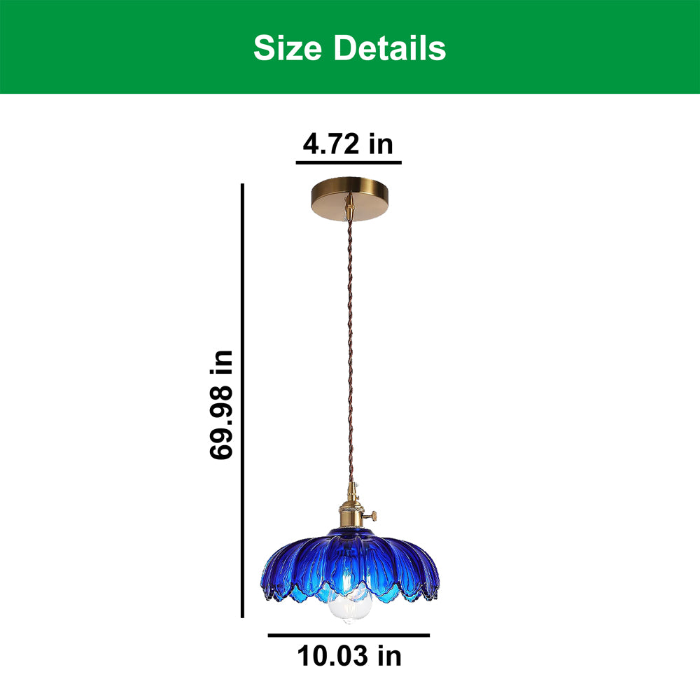E26 Dining room light blue light fixtures glass pendant light ...