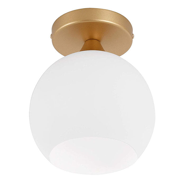 Mini Semi Flush Mount Ceiling Light Fixture globe glass ceiling lamp ...