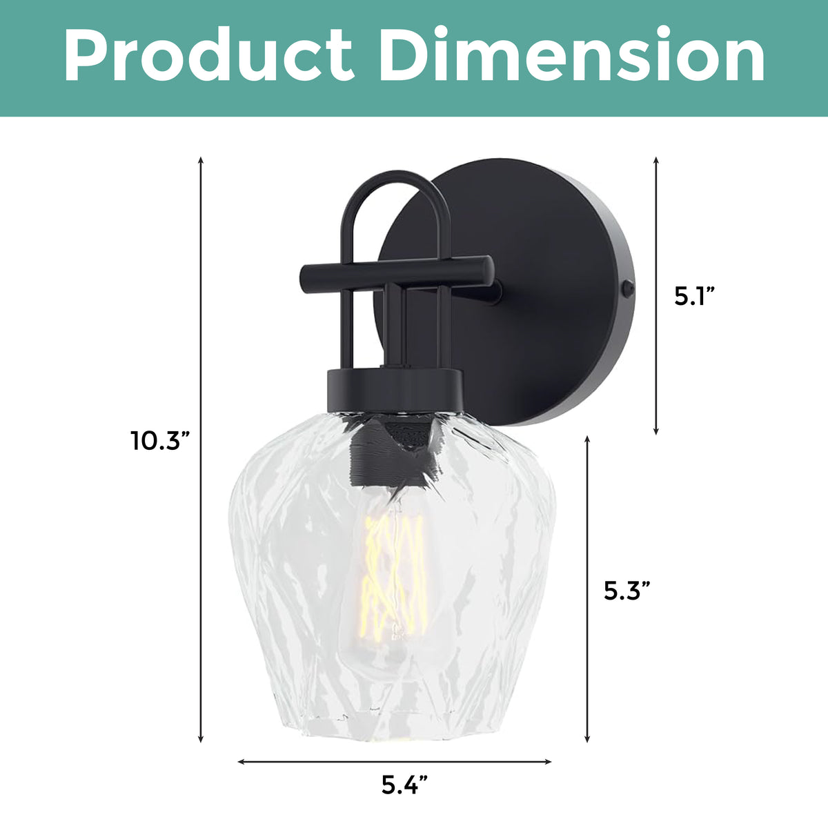 1-Light wall mounted light Black led wall light Metal wall light fixtu ...